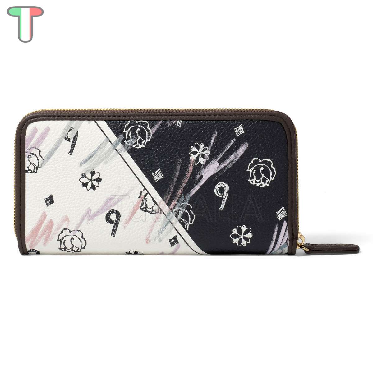 Braccialini Cartoline B16811_126-CA-818 women's wallet zip around ...